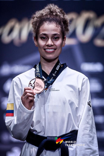 Andrea Ramírez, primera doble medallista mundial de Colombia – PATU | Pan American Taekwondo Union